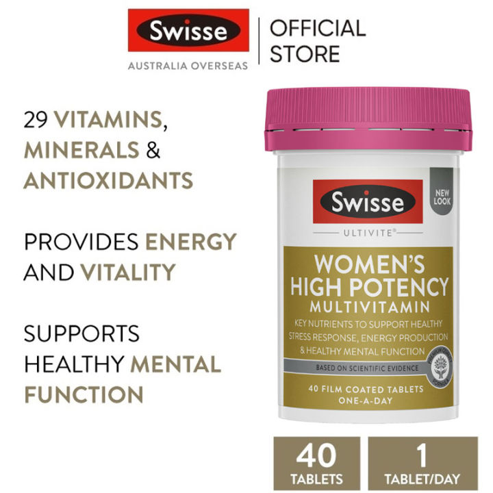 Swisse Women’s High Potency Multivitamin 40 Tablets (EXP:01 2026 ...