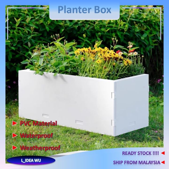 Waterproof Pasu Bunga Plastik Planter Box Planter Flower Pot Rak Bunga ...