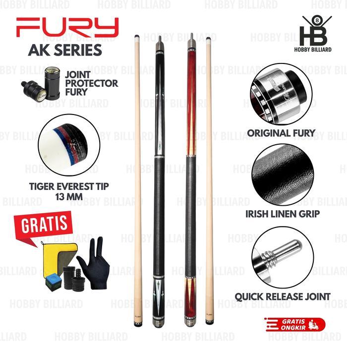 Fury AK Series AK1 AK2 Stick Billiard Cue Stik Biliar | Lazada Indonesia