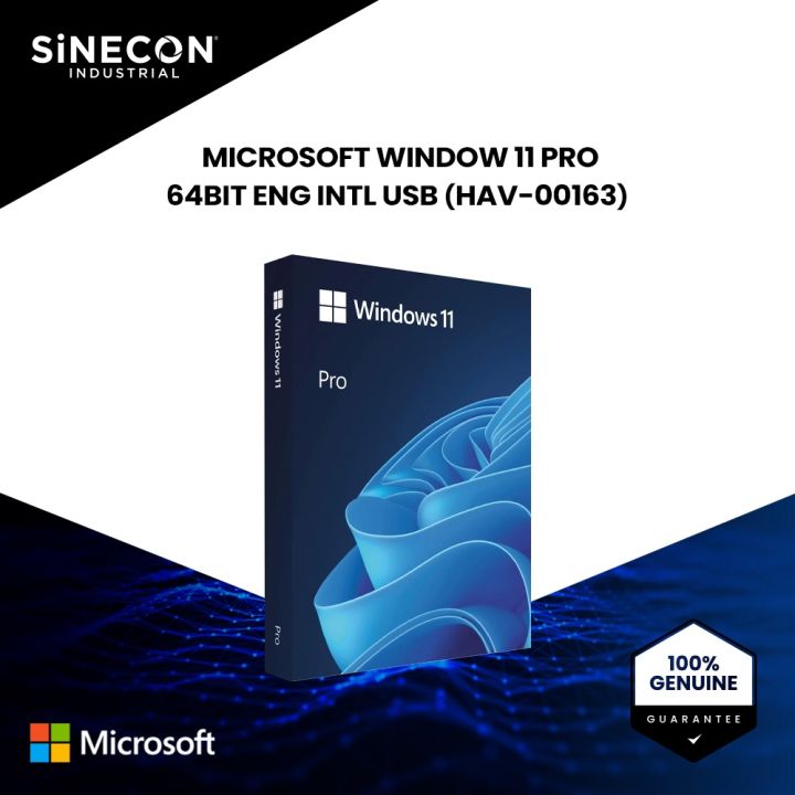 Microsoft WINDOWS 11 PRO 64 BIT (FPP) Eng Intl USB วินโดว์ 11 โปร *สามารถย้ายเครื่องได้ ...