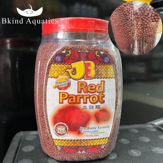 JB RED PARROT FISH FOOD - 1KG (FLOATING PELLET) | Lazada