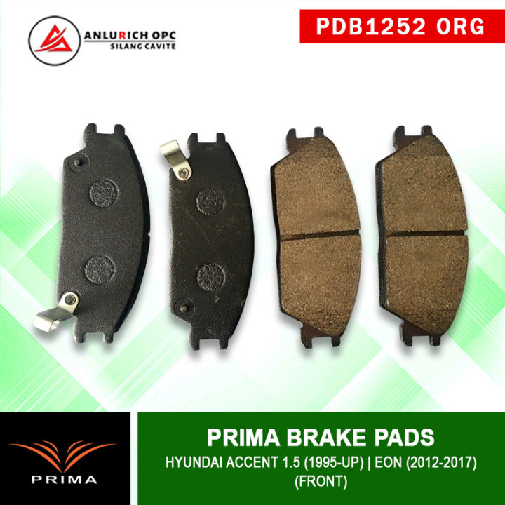 PRIMA BRAKE PADS (FRONT) for HYUNDAI ACCENT 1.5 (1995-up) | EON (2012 ...