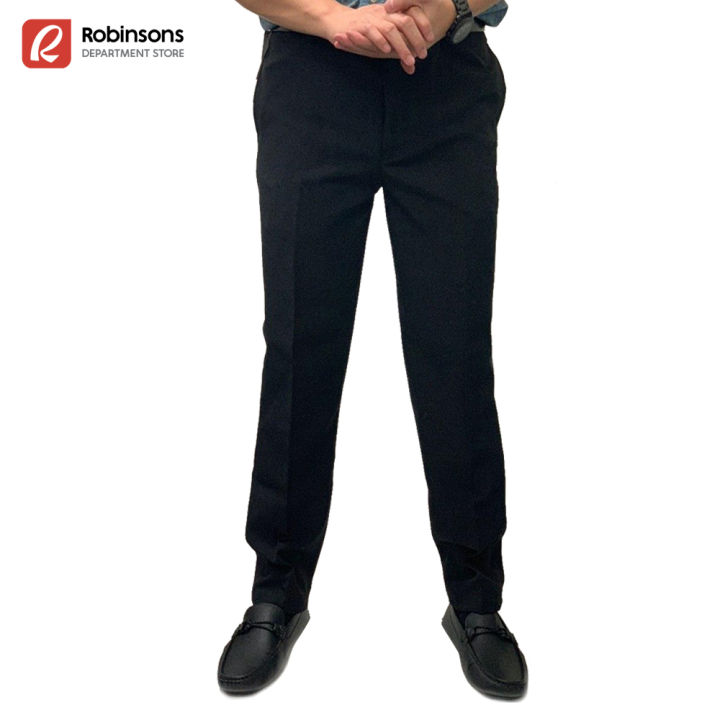 Baro De Manila Men's Super Slim Fit Slacks (Black) | Lazada PH
