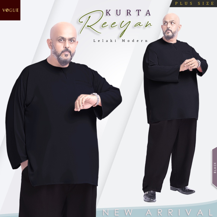 * Plus Sizes * Kurta Reeyan lelaki Modern by Vogue Muslimah | Lazada