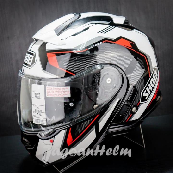 SHOEI HELM NEOTEC 2 RESPECT TC1 | RED BLACK | MODULAR FLIP UP | Lazada ...