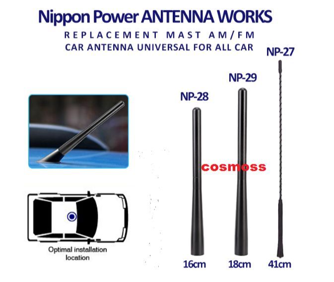 NIPPON Replacement Car AM / FM Radio Car Antenna NP-28 NP-29 NP-27 | Lazada