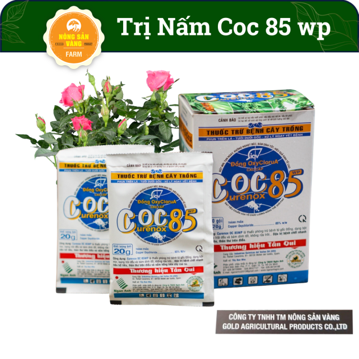 Thuốc Trị Nấm Cây Trồng Coc85 Wp, Gói 20gr, Trừ Đốm Lá Cho Hoa Hồng ...