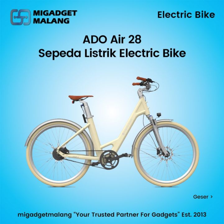 PROMO ADO Air 28 Sepeda Jengki Listrik Dewasa Electric Bike Classic ...