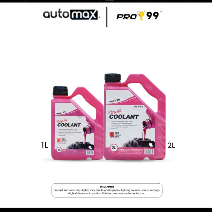 Pro 99 Long Life Coolant Pink - 1 Liter, 2 Liters & 10 Liters | Toyota ...