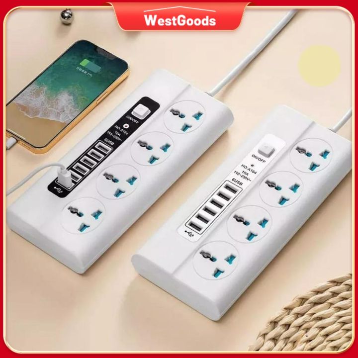 Universal Highpower Extension Cord Socket with USB Ports Switch ...