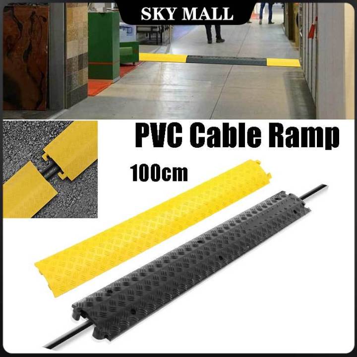 PVC Cable Ramp Floor Cable Cover 100x13x2cm | Lazada PH