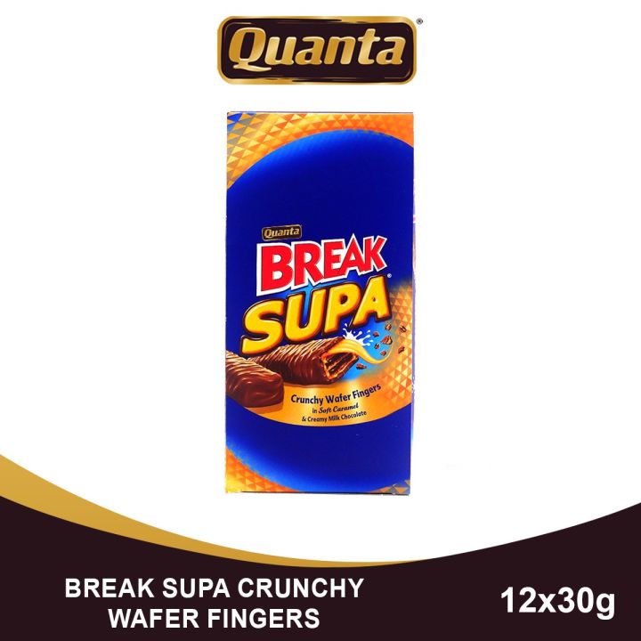 QUANTA Break Supa Crunchy Wafer Fingers in Soft Caramel and Creamy Milk ...