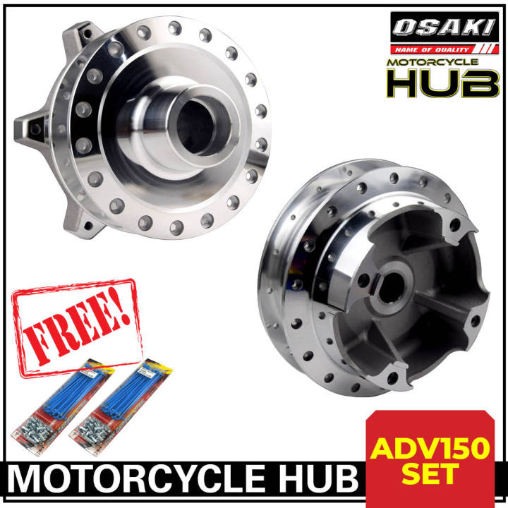ADV150 Osaki Mirror Chrome Hub (Hub Set / Front Hub / Rear Hub) | Lazada PH