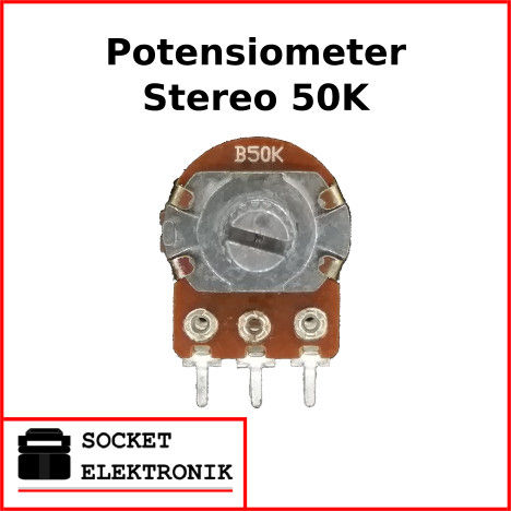 Potensiometer Stereo Potensio Stereo 50K 50 K Ohm Merk WL | Lazada ...