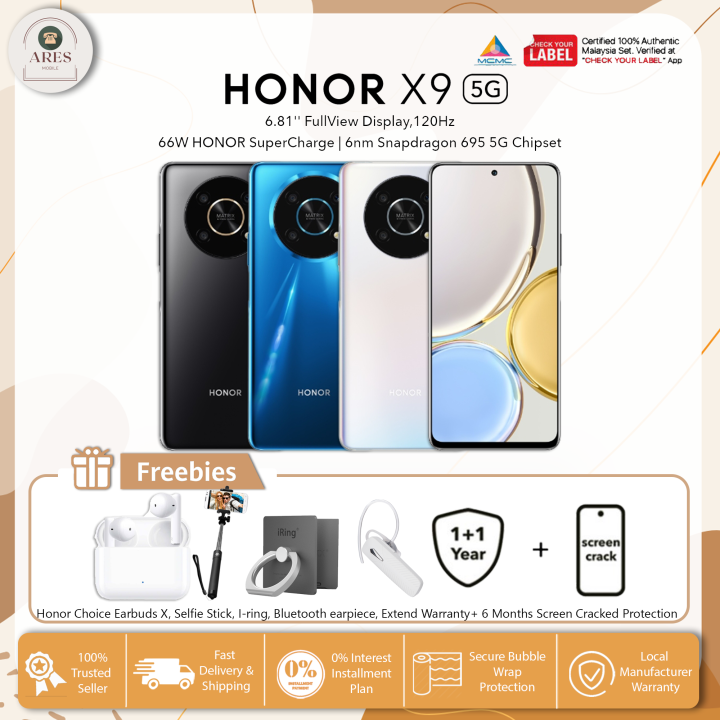 HONOR X9 5G Smartphone(8GB + 128GB) 6.81"FullView Display,120Hz | 66W ...