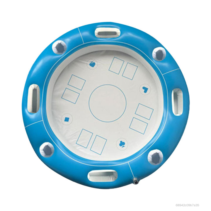 Floating Pool Game Table Round/Square Inflatable Board Games Table for ...