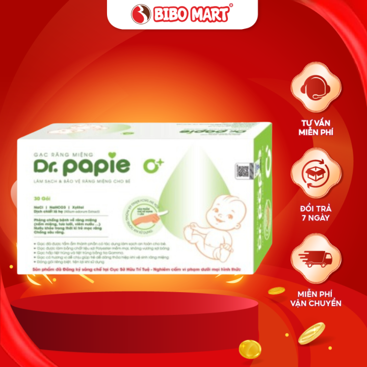 Gạc Rơ Lưỡi Dr.Papie Gạc Vệ Sinh Răng Lưỡi Nướu và Khoang Miệng Cho Bé ...