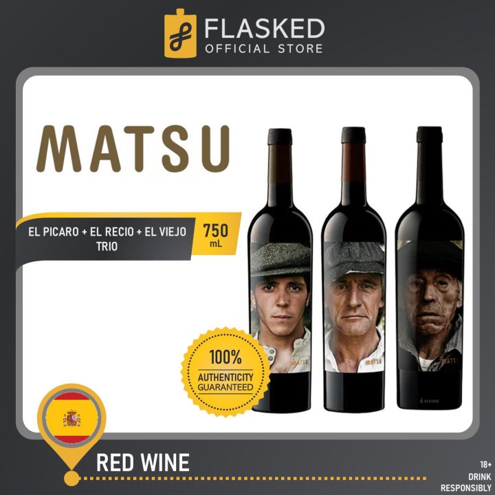 Matsu El Picaro 750ml + El Recio 750ml + El Viejo 750ml TRIO | Lazada PH