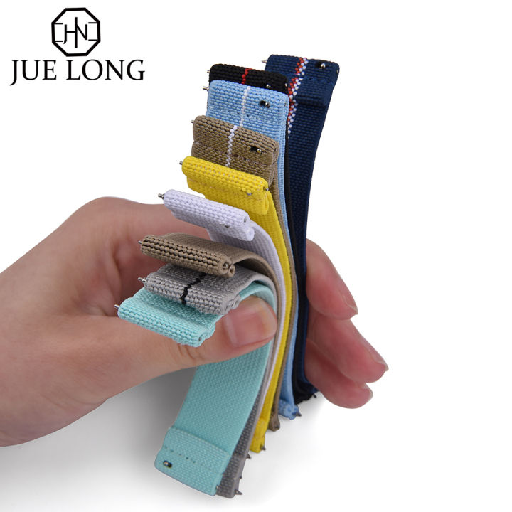 New Design Parachute Bag Elastic Strap Quick Release Nylon Watch Strap ...