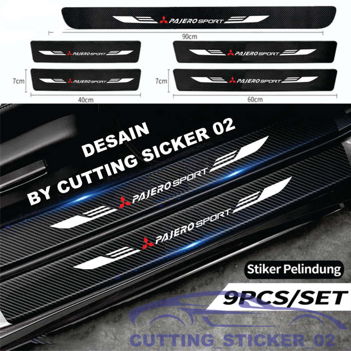 STICKER KARBON 3D MOBIL MITSUBISHI PAJERO SPORT STICKER CARBON 3D MOBIL ...