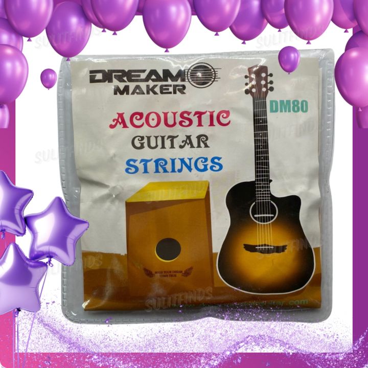Dream Maker DM-80 SET String Acoustic Guitar String | Lazada PH