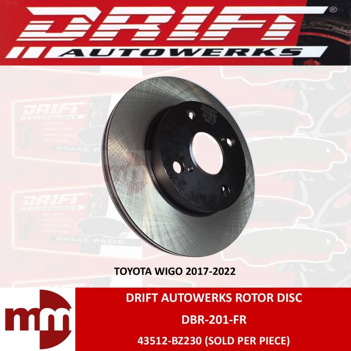 DRIFT AUTOWERKS Rotor Disc for TOYOTA WIGO 2017-2022 (43512-BZ230)(SOLD ...