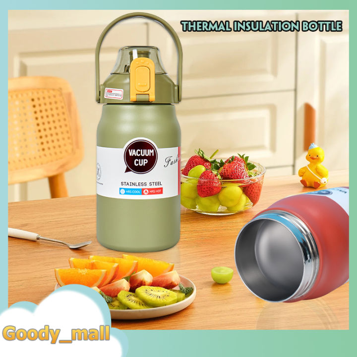 กระบอกน้ําเก็บอุณหภูมิ 1.3L กระบอกน้ําสแตนเลส 316กระติกน้ําเก็บอุณหภูมิ J072 | Lazada.co.th