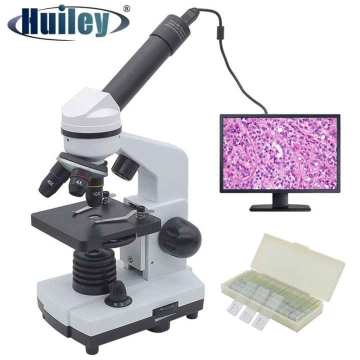 1600X Student Biological Microscope 2MP USB Electronic Eyepiece Digital ...