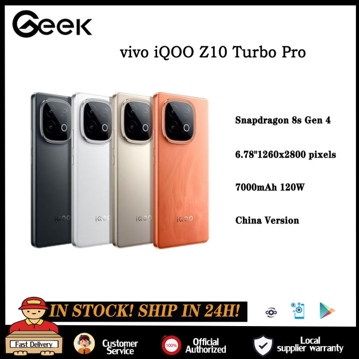 VIVO IQOO Z10 Turbo Pro CHINA ROM โทรศัพท์ Snapdragon 8s Gen4 6.78 Inch 7000mAh 120W SuperVOOC ...