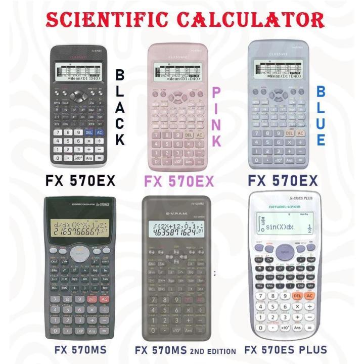 SCIENTIFIC CALCULATOR ALL IN ONE FX 570EX CLASSWIZ BLACK/PINK/BLUE//FX ...