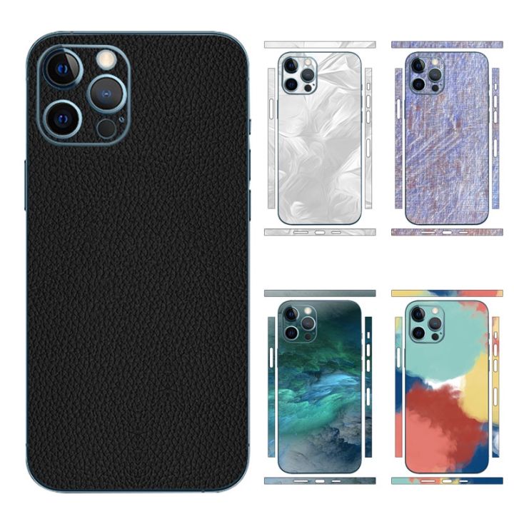 Colorful Decal Skin for iPhone 14 15 Pro Max Plus Back Screen Protector ...