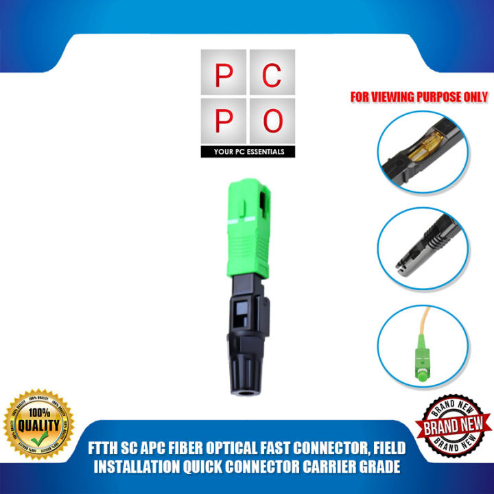 PC PO FTTH SC APC FIBER OPTICAL FAST CONNECTOR, FIELD INSTALLATION ...