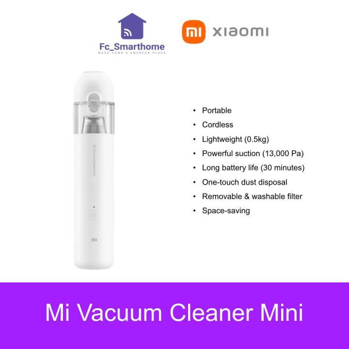 Xiaomi Mi Vacuum Cleaner Mini | Portable | Cordless | Lightweight ...