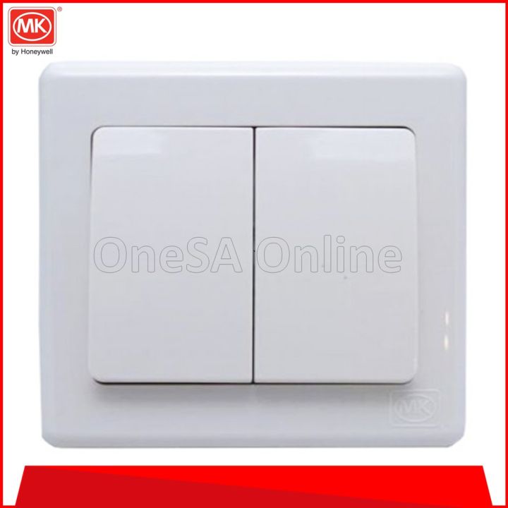 MK PVC 13A SWITCH 2GANG 1WAY(E4782-W1-WHI) | Lazada