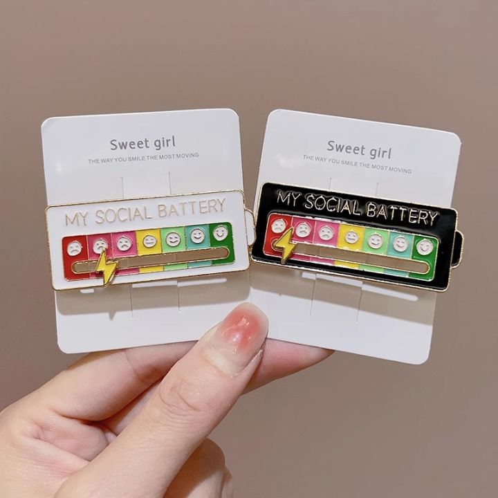 Social Battery Energy Indicator Brooch Pin | Lazada PH