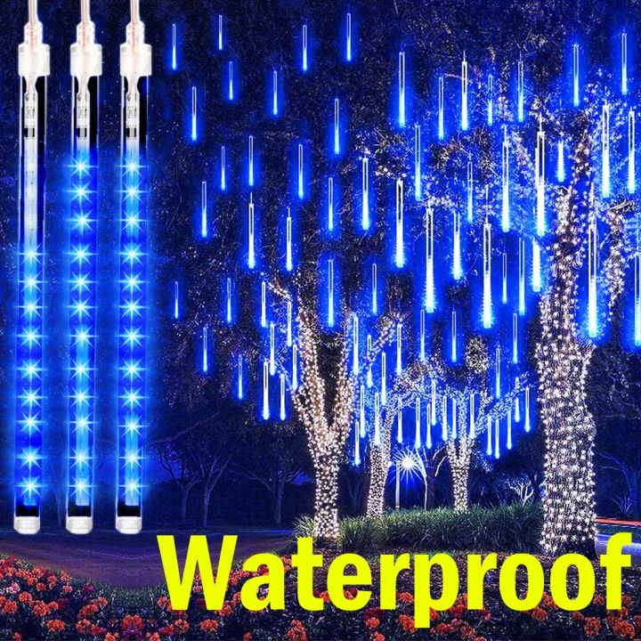 Waterproof 30/50CM LED Meteor Shower Rain Lights, Falling Raindrop ... Waterproof 30/50CM LED Meteor Shower Rain Lights, Falling Raindrop ...