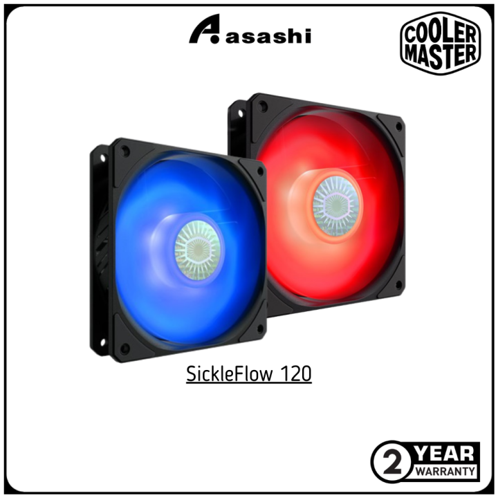 Cooler Master SickleFlow 120 Red / Blue PWM Casing Fan | Lazada