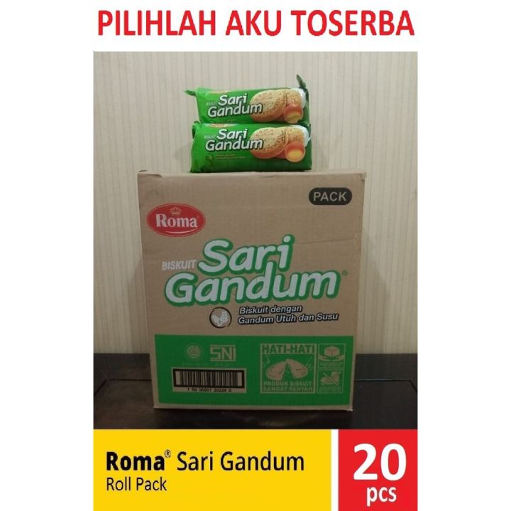 Biskuit Roma Sari Gandum Roll 149 Gram - (1 DUS ISI 20 PCS) | Lazada ...
