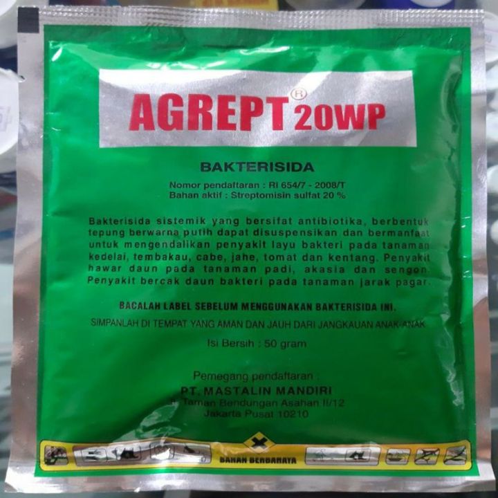 fungisida Agrept 20wp Original Pabrik Kemasan 50gr | Lazada Indonesia