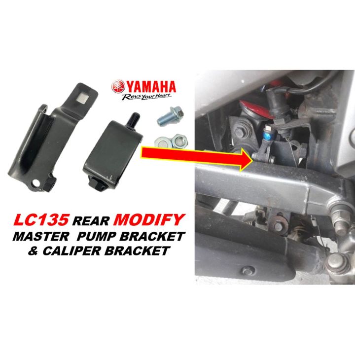 YAMAHA LC LC135 MODIFY REAR Master Pump Bracket & Rear CALIPER BRACKET ...