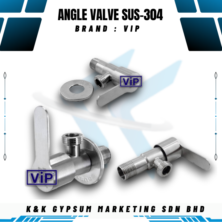 VIP SUS304 Stainless Steel Angle Valve for Bathroom Shower , Kitchen ...