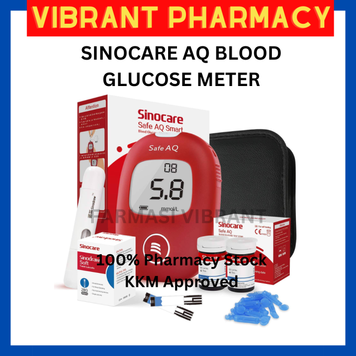 [FULL SET] Mesin Glukometer Alat Check Gula dalam Darah Kencing Manis ...