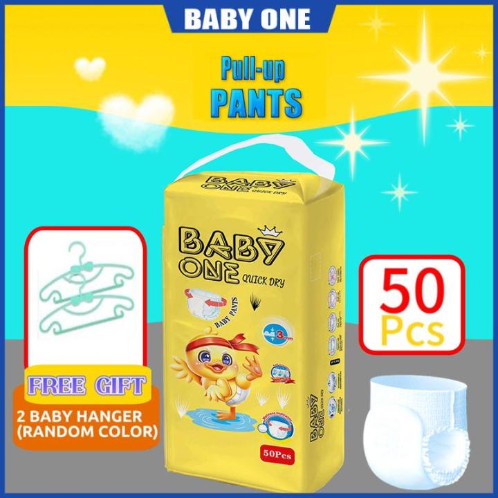 BABYONE Diaper Pull-up Pants Baby Diaper Pants 50 Pcs/Pack Bundle Pack M L XL XXL Tape S M L ...