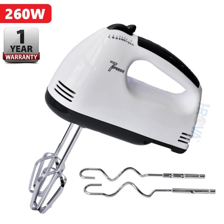 7-Speed 260W Hand Mixer / 260W Stand Mixer Small Home Egg Beater Dough ...