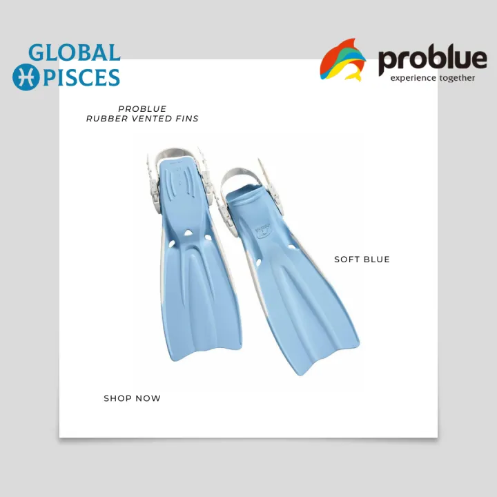 PROBLUE Rubber Vented Fins | Lazada
