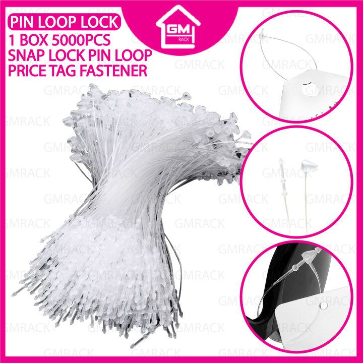 [GMRACK] SNAP LOCK PIN LOOP PRICE TAG FASTENER PIN 5000PCS | Lazada