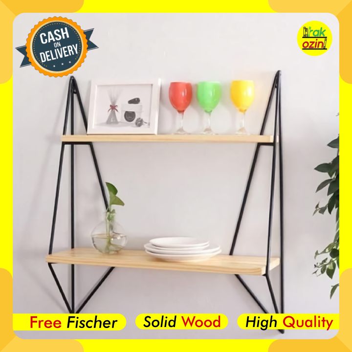 Share: Favorit (6) Rak Bunga Besi Kayu Minimalis Susun Tempel Dinding ...