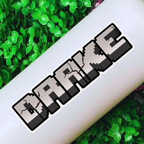 Personalized MInecraft Name VInyl Sticker | Lazada PH