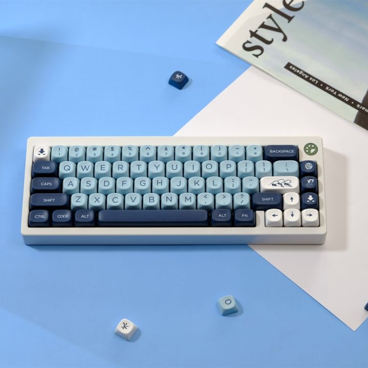 【Keycap Only】Mizu Keycap Gradient Blue Black Personalized keycap 126 ...