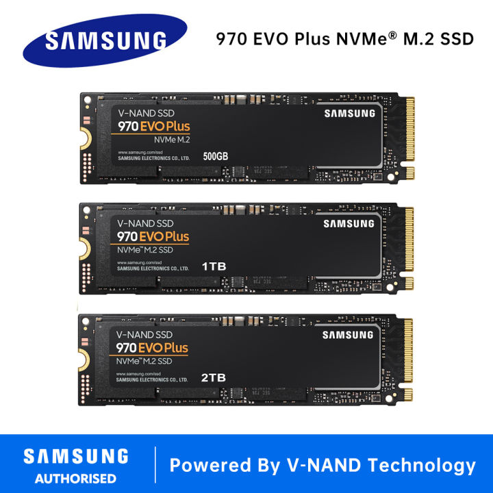 Samsung 970 EVO Plus 500GB / 1TB / 2TB PCIe NVMe M.2 (2280) built-in ...